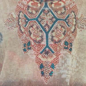 Reba | Tops | Reba Long Sleeve Sheer Top With Tan Cami | Poshmark